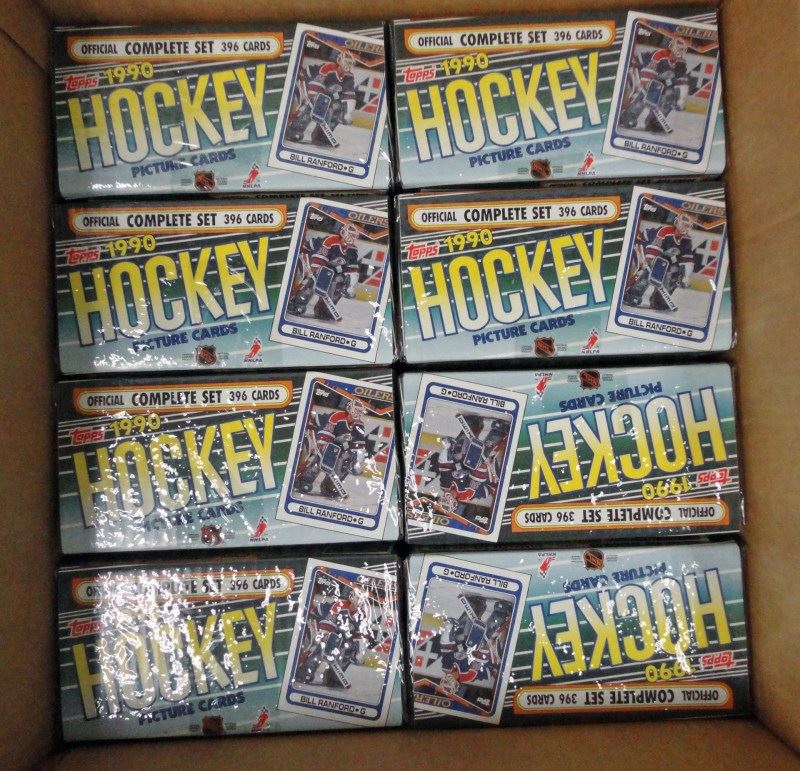 8 - 1990-91 TOPPS FACTORY SEALED HOCKEY SETS