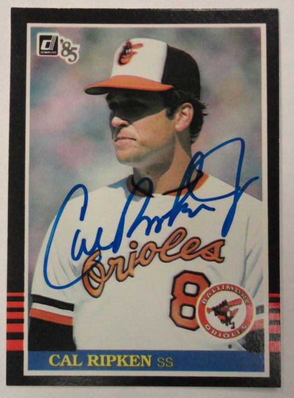 ORIOLES CAL RIPKEN JR SIGNED/AUTOGRAPHED TRADING CARD