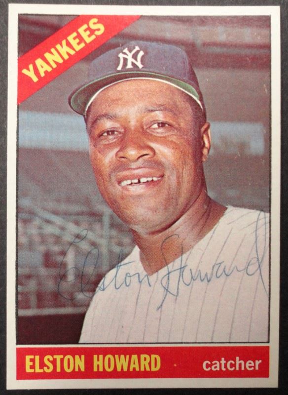 YANKEES ELSTON HOWARD SIGNED/AUTOGRAPHED TRADING CARD