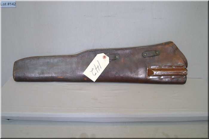 U.S. Marked Milwaukee Saddlery Co. Dated 1942 Leather bolt action RIfle ...