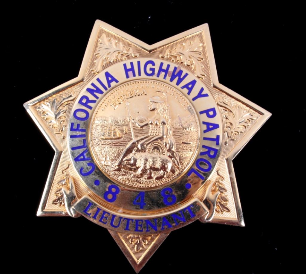 California Highway Patrol Lieutenant Badge This is