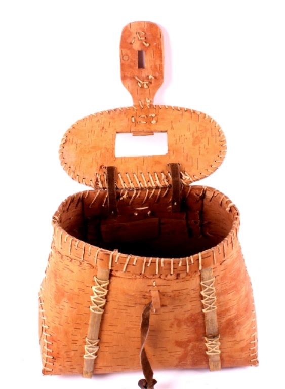 Birch Bark Decorative Fishing Creel This is a deco