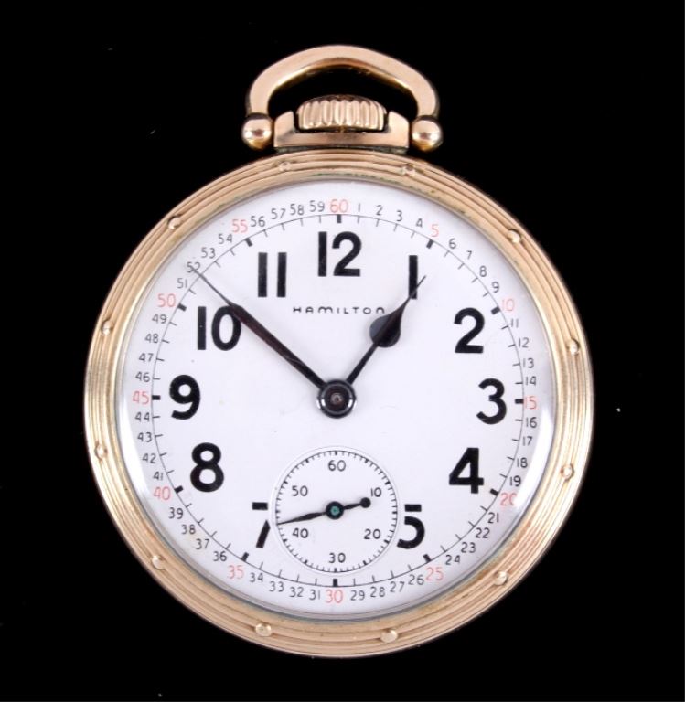 Antique Hamilton 992B 21 Jewel Railroad Pocket Watch