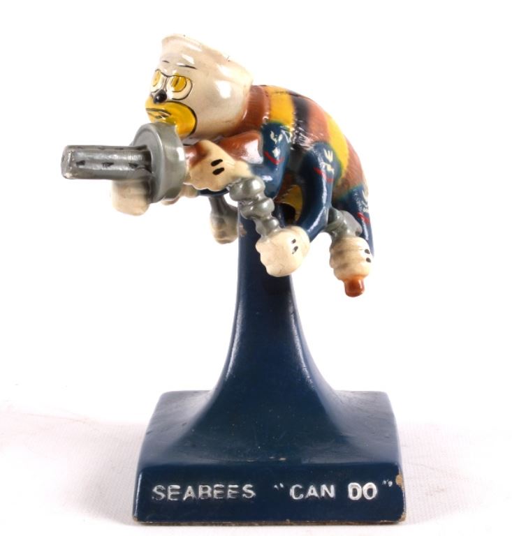 WWII Seabees "Can Do" Mascot Sculpture This is an