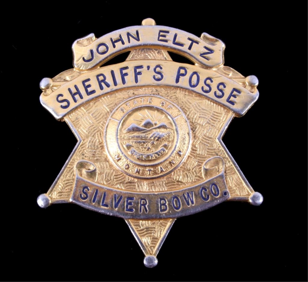 Sheriff's Posse Silver Bow Butte Montana Badge The