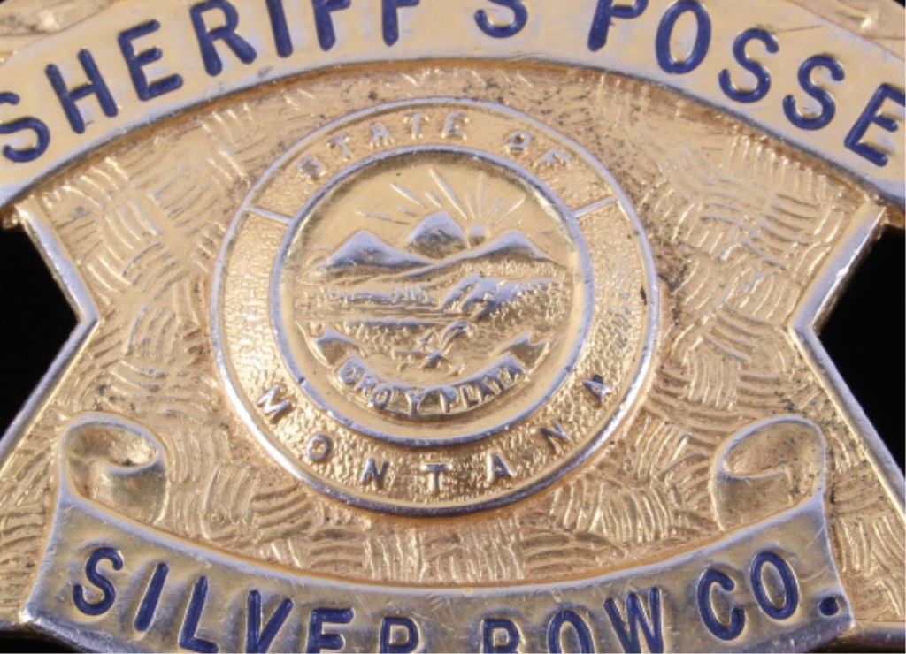 Sheriff's Posse Silver Bow Butte Montana Badge The