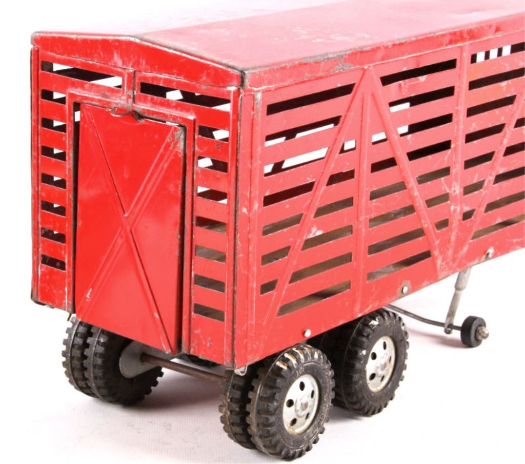 Tonka Livestock Hauler Trailer Truck circa 1950 Th