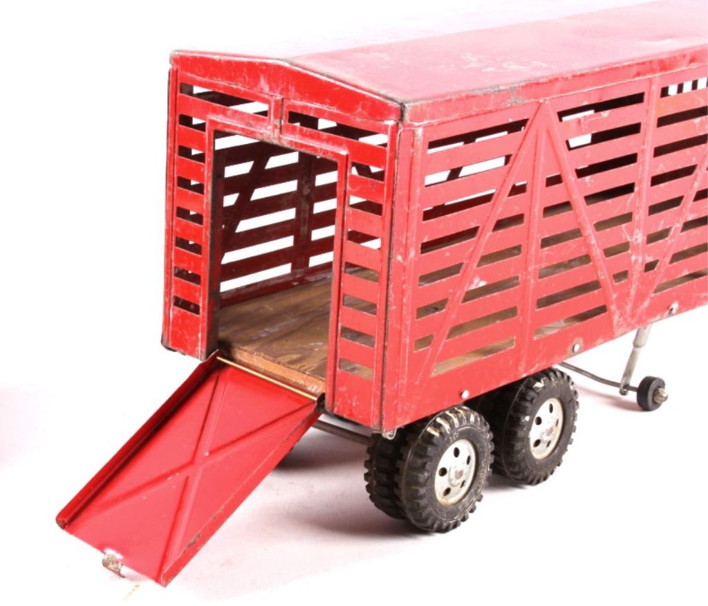 Tonka Livestock Hauler Trailer Truck circa 1950 Th