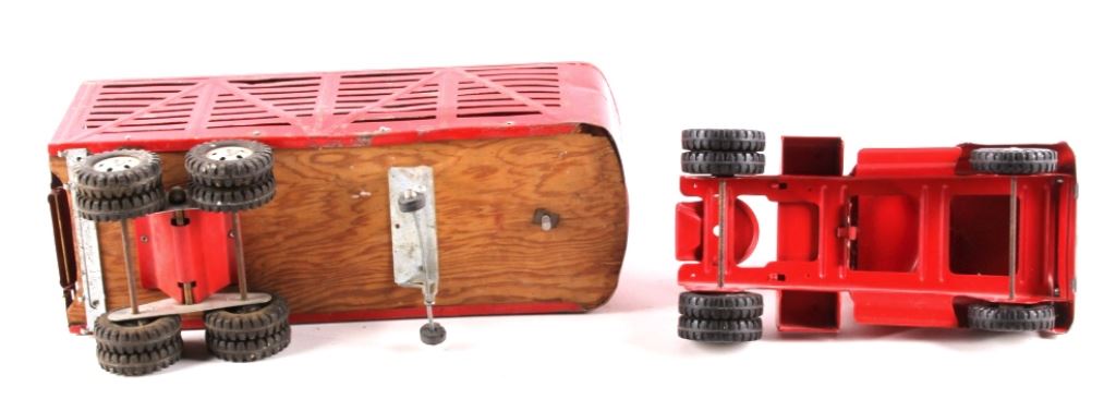 Tonka Livestock Hauler Trailer Truck circa 1950 Th