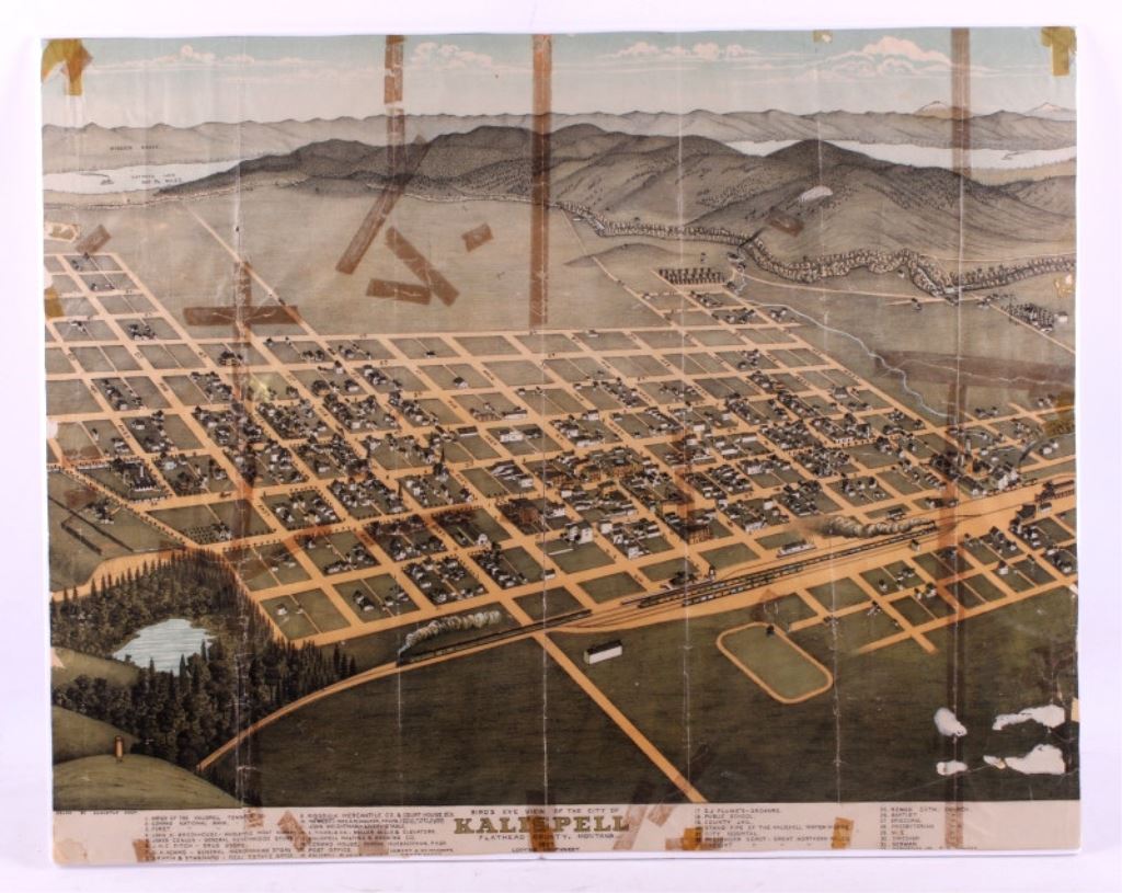 1897 Kalispell Montana Map This is an 1897 map of