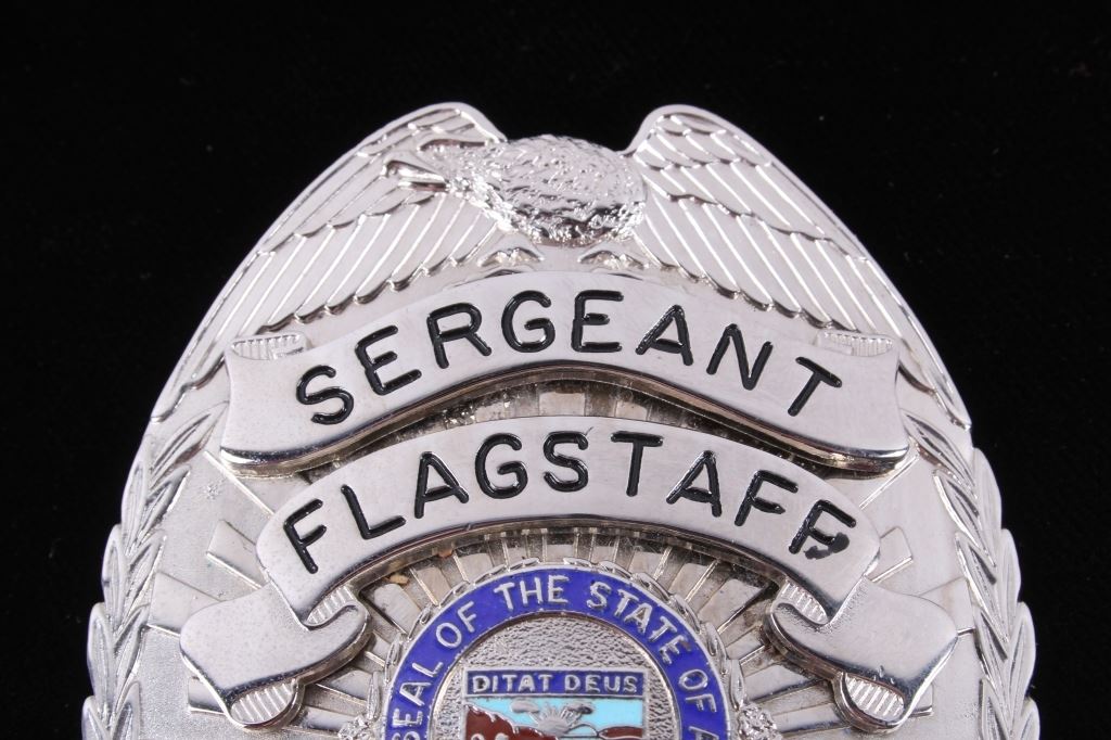 Sergeant Flagstaff Arizona Police Badge This is a