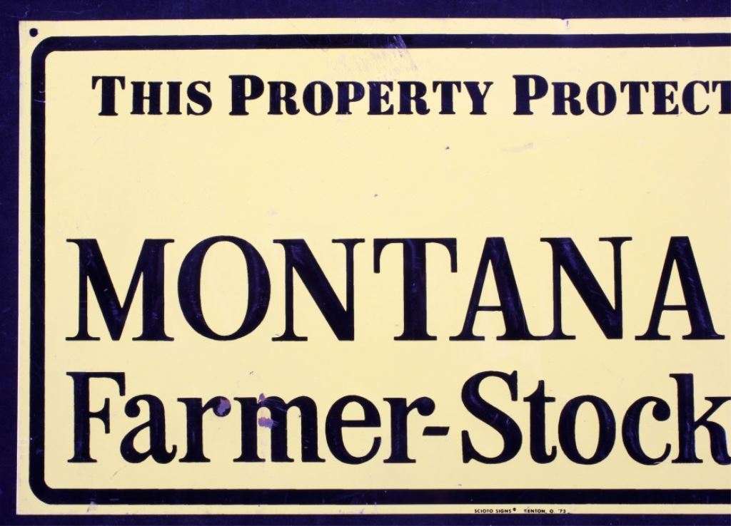 Montana Farmer-Stockman Sign This is a Montana Far