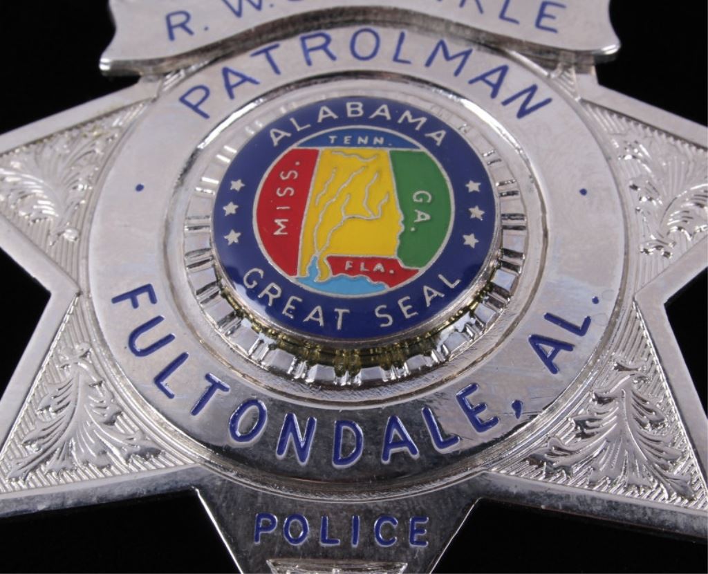 Vintage Patrolman Fultondale Alabama Police Badge