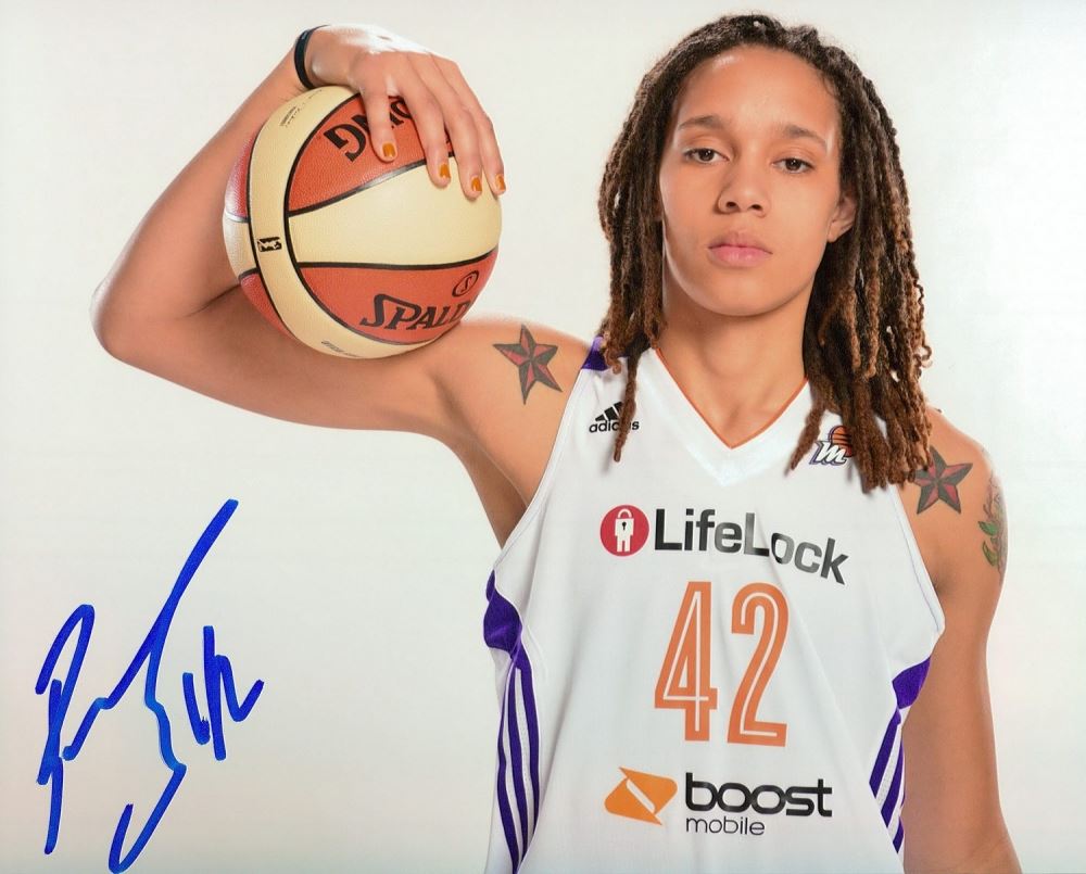 Brittney Griner Signed Phoenix Mercury 8x10 Photo (PA LOA)