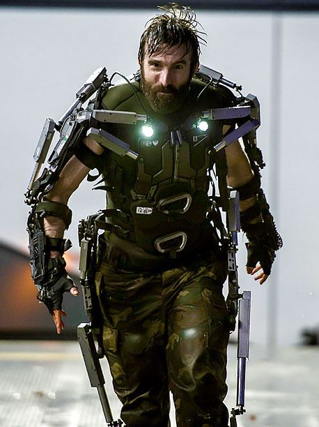 Elysium 2013 Movie Sharlto Copley Stunt Used Exo-Suit Wardrobe Prop Lot