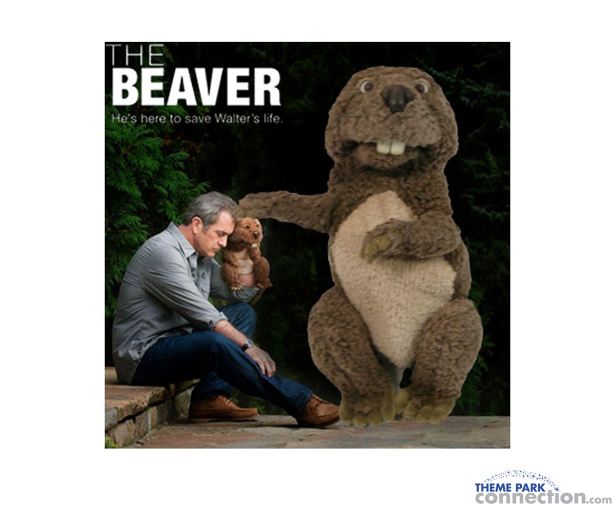 The Beaver 2011 Movie Mel Gibson Screen Used Beaver Hero Prop Puppet