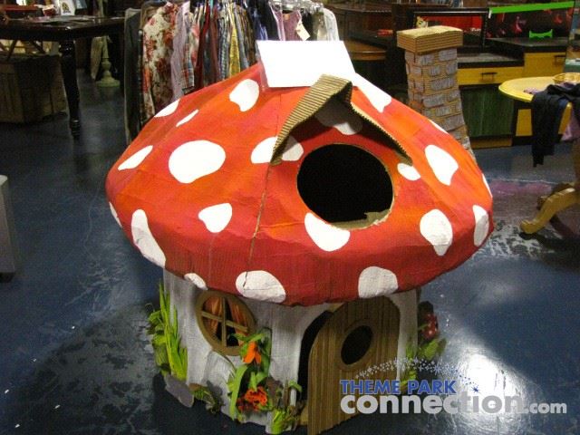 The Smurfs 2 Movie Screen Used Cardboard Smurf Playhouse Set Dressing Prop