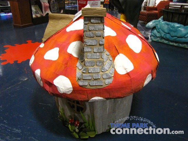 The Smurfs 2 Movie Screen Used Cardboard Smurf Playhouse Set Dressing Prop