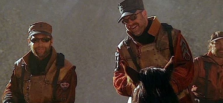 The Postman 1997 Sci-Fi Movie Screen Used Holnist Militia Orange Prop Hat