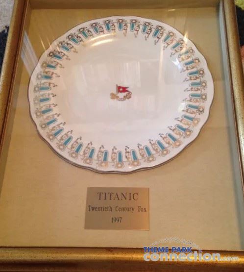 TITANIC 1997 Movie Production Used Dinnerware Set Dressing Replica Prop ...