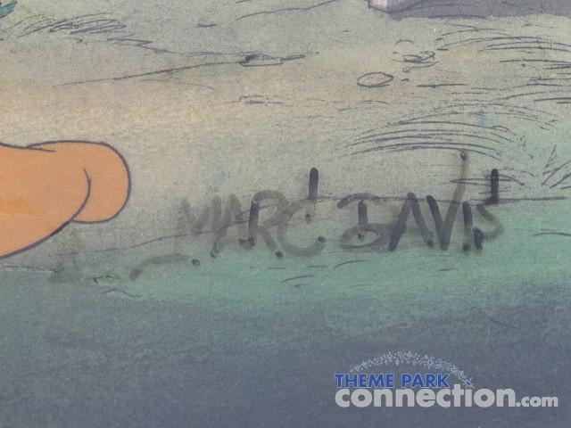 Disney Legend MARC DAVIS Autograph Winnie the Pooh Framed Sericel Art ...