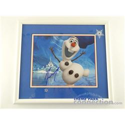 Disney Josh Gad SIGNED Olaf Frozen Original Framed Autograph Photograph ...