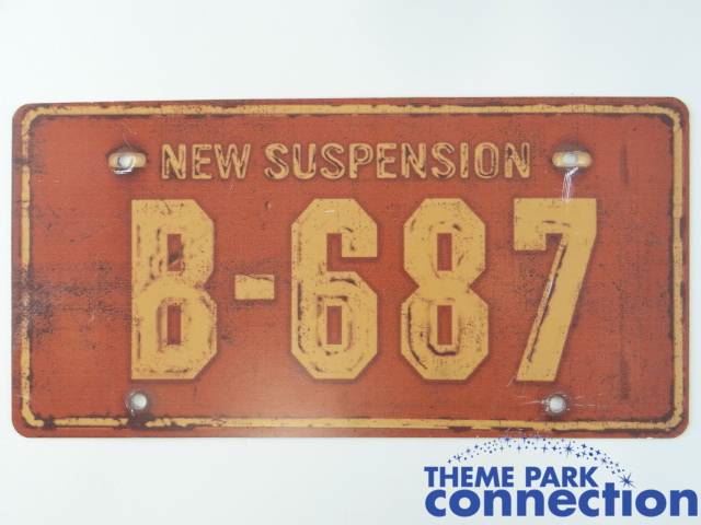Disney PIXAR DCA CARS LAND New Suspension License Plate Metal Sign Prop ...