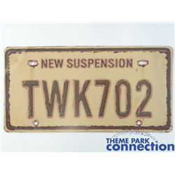 Disney PIXAR DCA CARS LAND New Suspension License Plate Metal Sign Prop ...