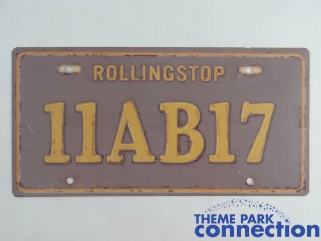 Disney PIXAR DCA CARS LAND Rollingstop License Plate Metal Sign Prop ...