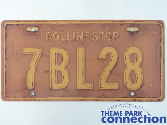 Disney PIXAR DCA CARS LAND Rollingstop License Plate Metal Sign Prop ...