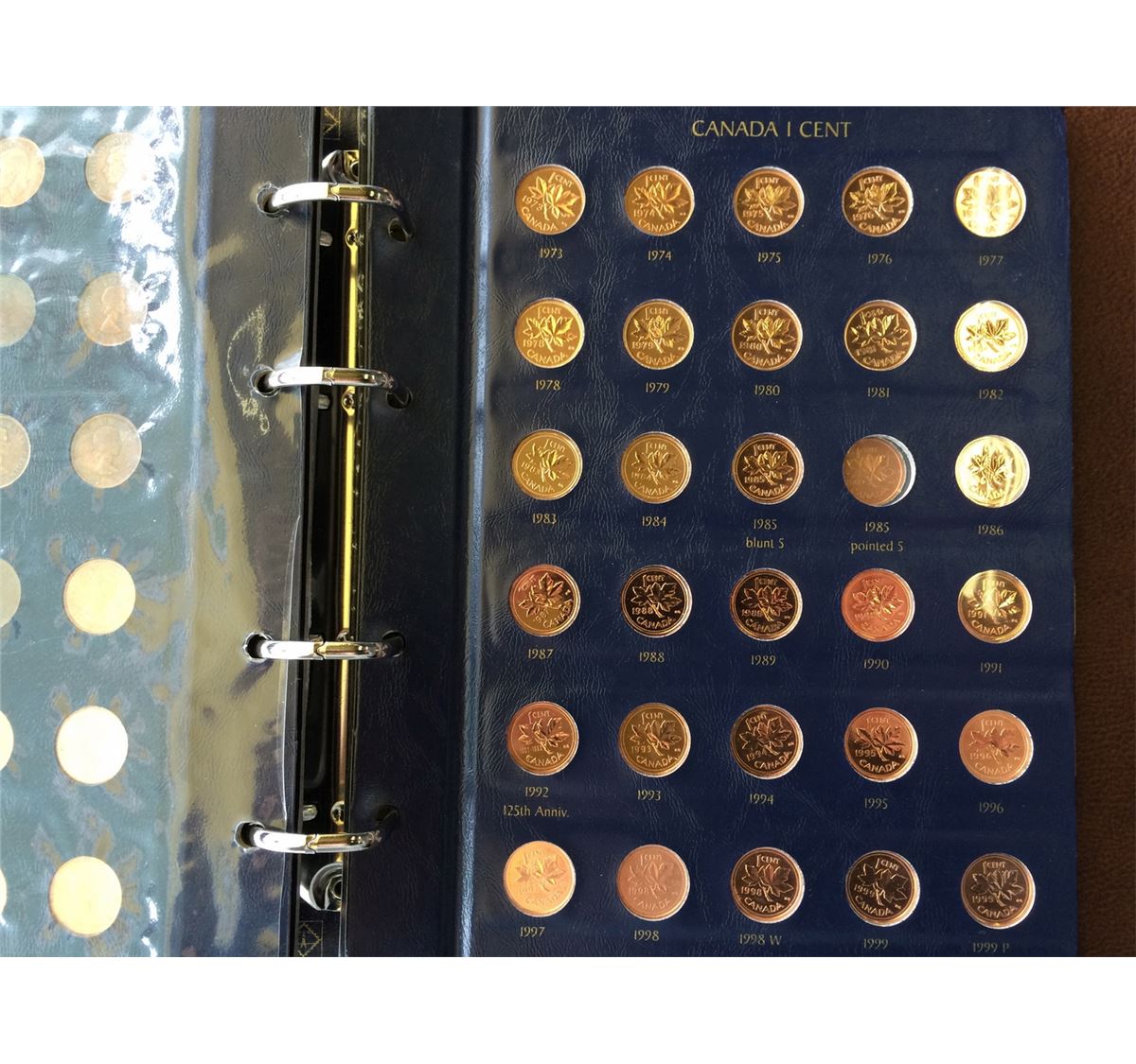 Canada one cent Vista album starting 1908-2011.