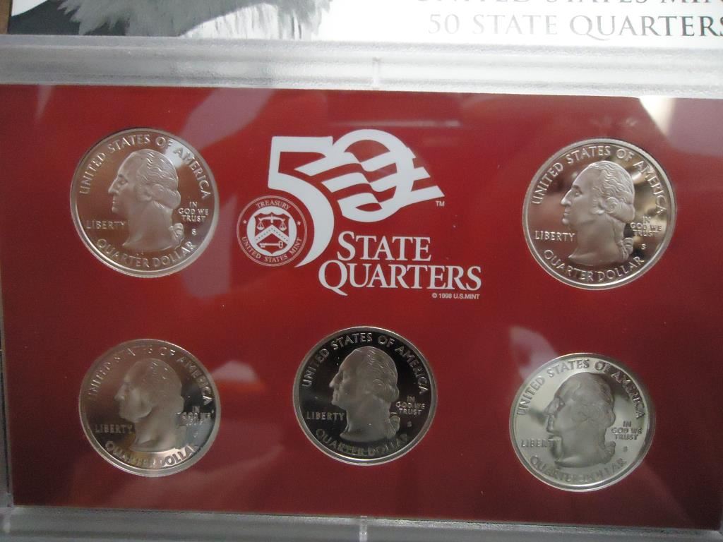 2006 SILVER US 50 STATE QUARTERS PROOF SET WITH