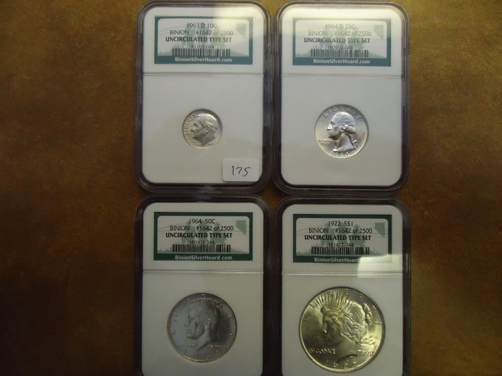 BINION SILVER HOARD SET SEE DESCRIPTION