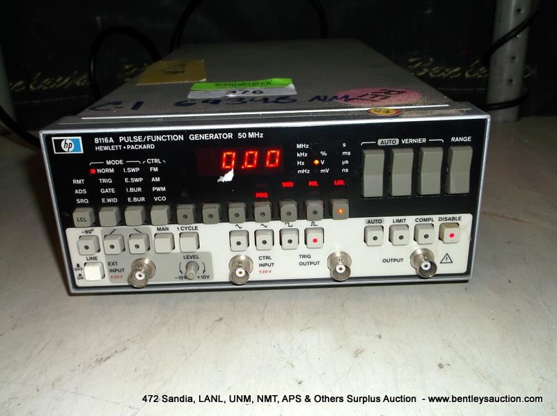 HP 8116A PULSE/FUNCTION GENERATOR (print sequence:) 64348
