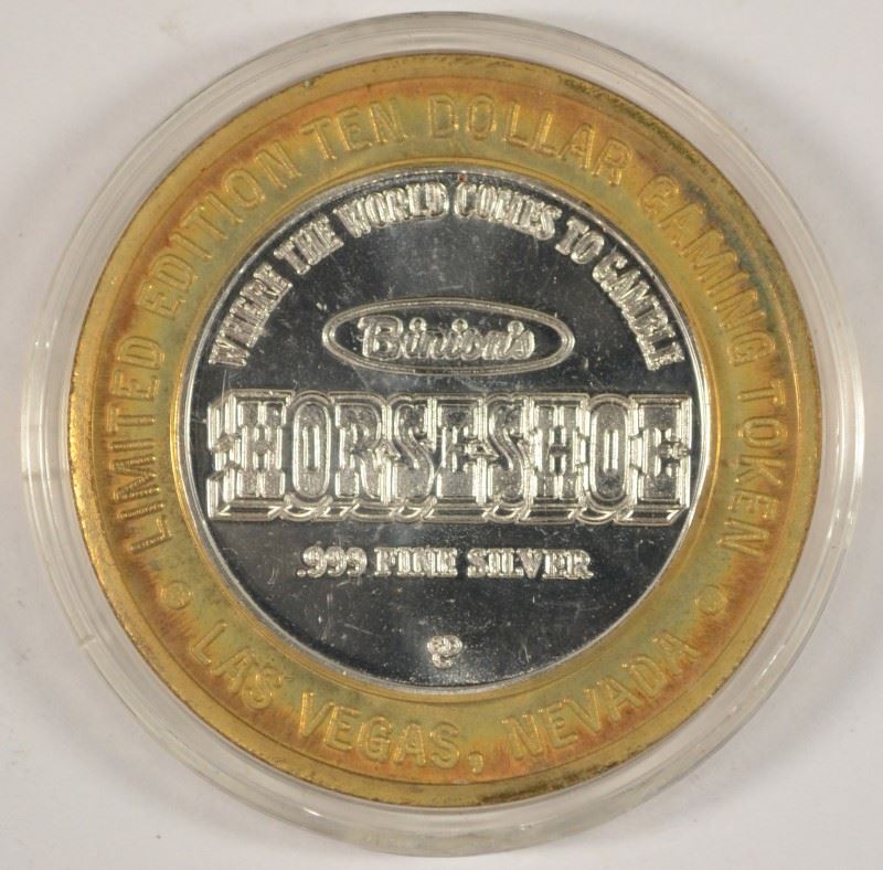 limited edition ten dollar gaming token horseshoe - Hannah Jones