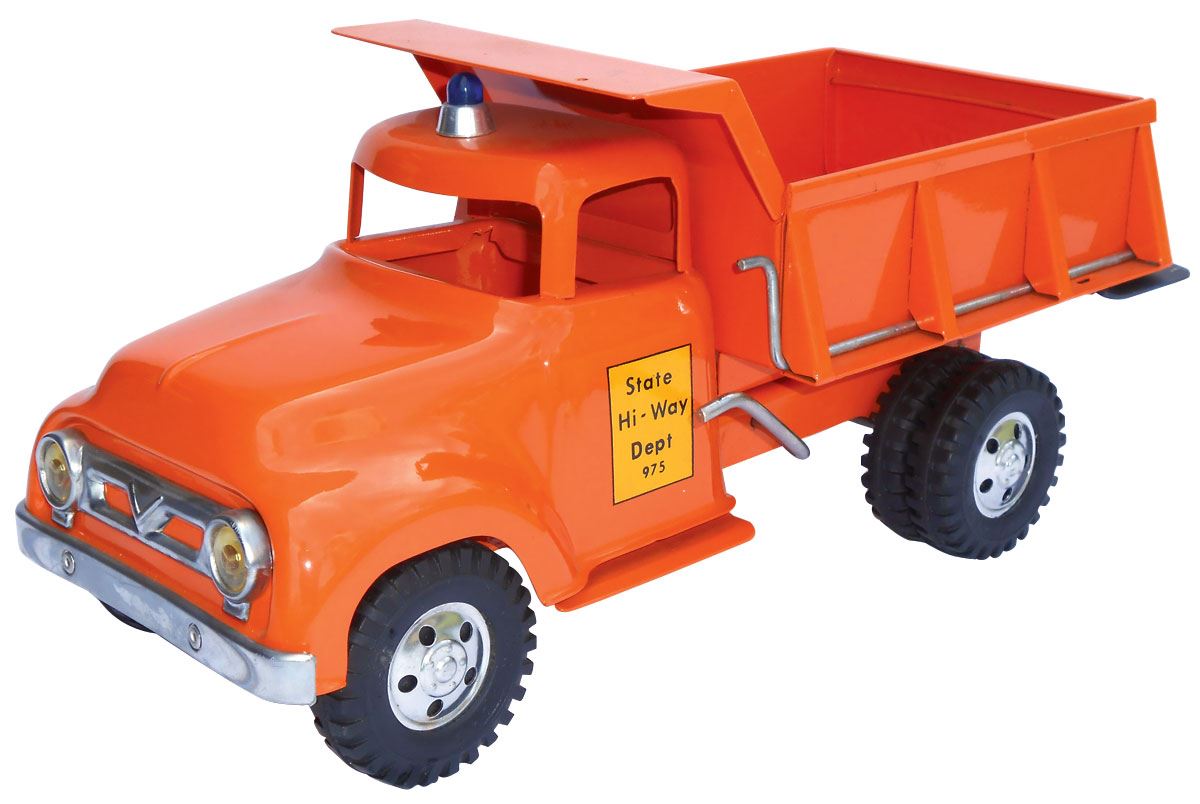 Toy dump truck, Tonka Toys State Hi-Way Dept 975, pressed steel, new ...