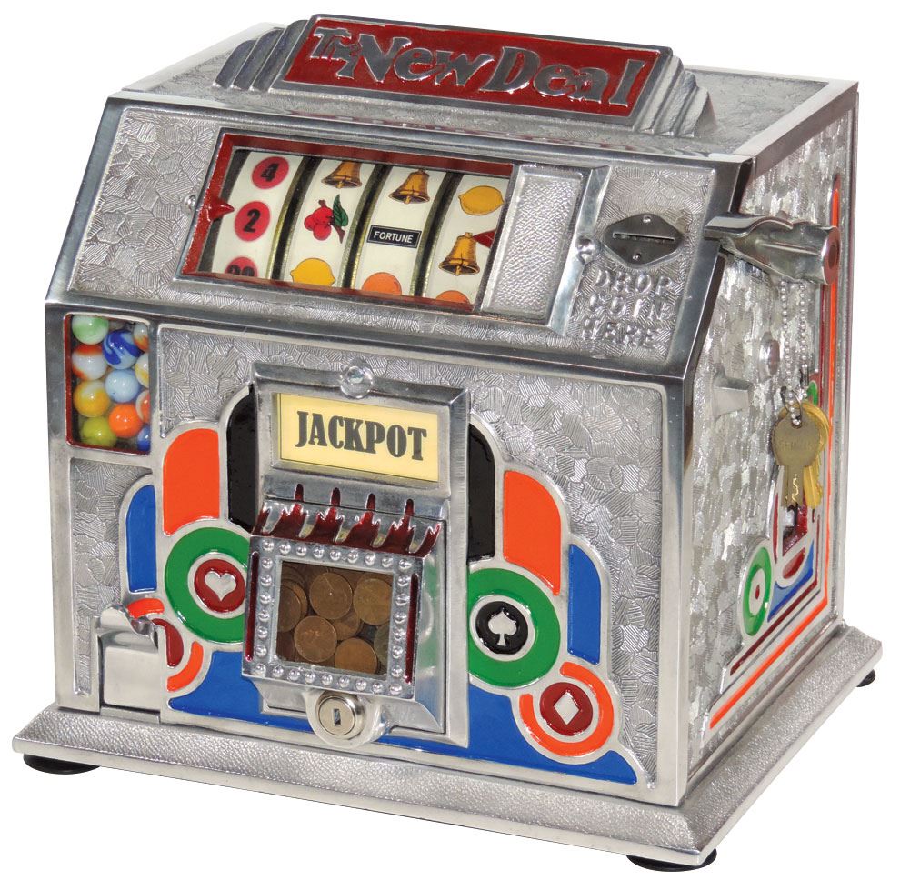 Coin-operated trade stimulator, The New Deal, mfgd by Pace, 1 Cent 4 ...
