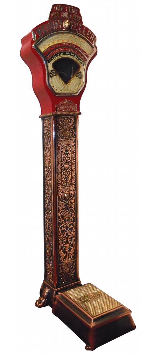 Coin-operated scale, Weight Teller, mfgd by Caille Bros./Cadillac Scale ...