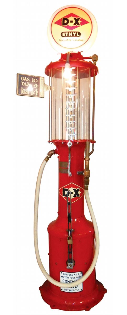 Petroliana, gasoline pump, visible "Rush Pump", model H, Serial #20629 ...