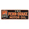 Petroliana, sign, Penn-Drake Motor Oil, embossed metal by the H. L ...