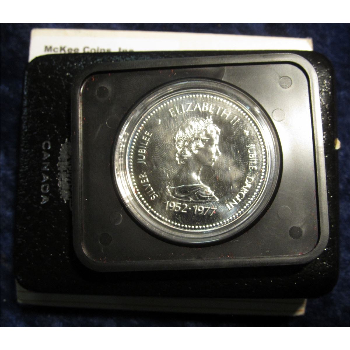 281. 1952-1977 "Throne of the Senate" Proof Canada Silver Dollar in ...