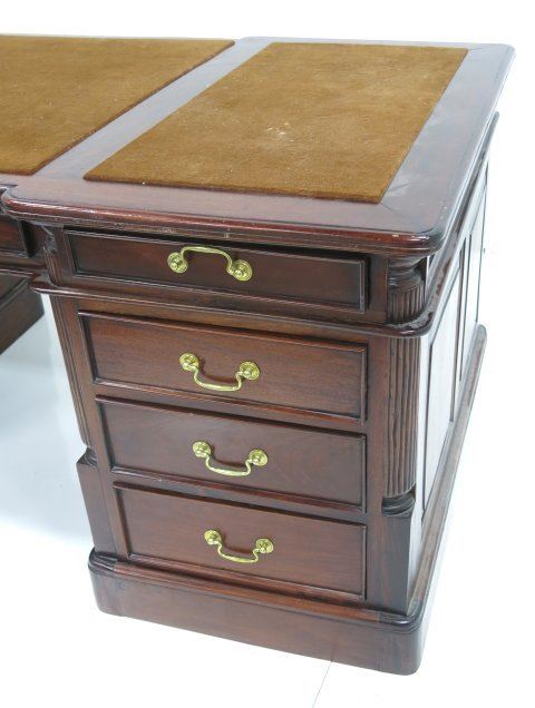 Mahogany reproduction Partner's desk