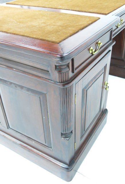 Mahogany reproduction Partner's desk