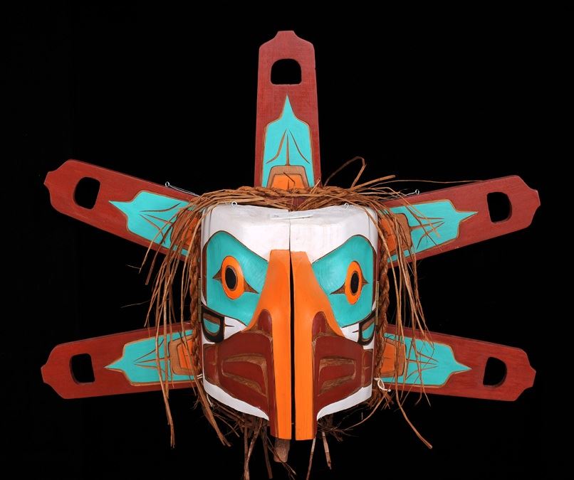 Coast Salish Articulated Transformation Mask Carved by Darren Yelton 26 ...