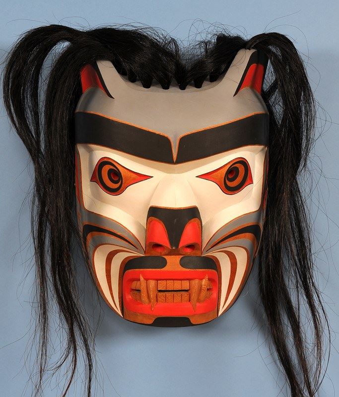 Martin Mask with Horsehair Carved by Gene Brabant - A Study of a Mask ...