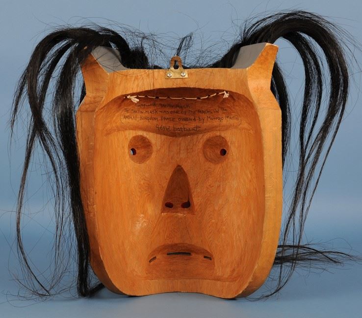 Martin Mask with Horsehair Carved by Gene Brabant - A Study of a Mask ...