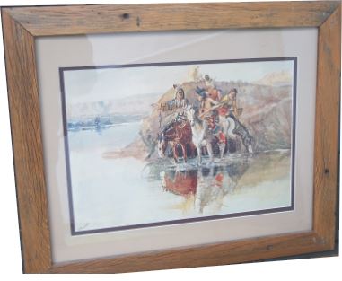 2 framed Russell prints