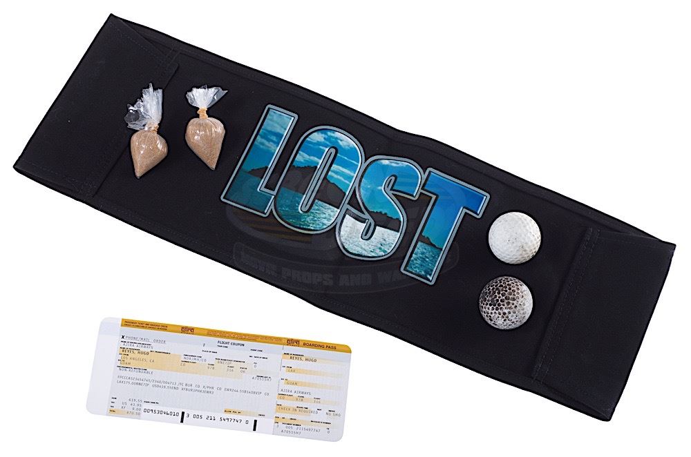 Lost (TV) - Hurley's "Ajira" Airline Ticket & Various Props (Jorge Garcia)