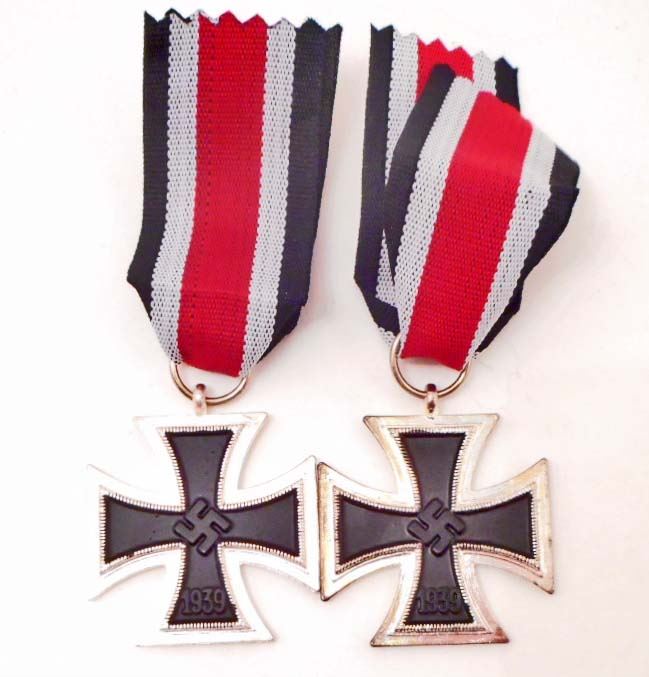 LOT OF 2 GERMAN NAZI CLASS IRON CROSSES