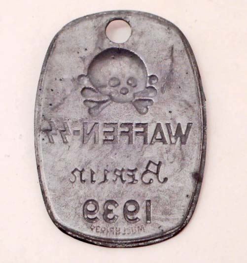 GERMAN NAZI 1939 WAFFEN SS BERLIN- ID TAG